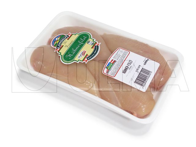 Emballage de poitrine de poulet en flow pack (hffs) avec film ...
